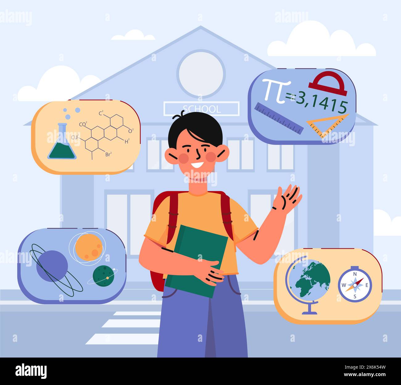 Boy explain Stock Vector Images - Alamy