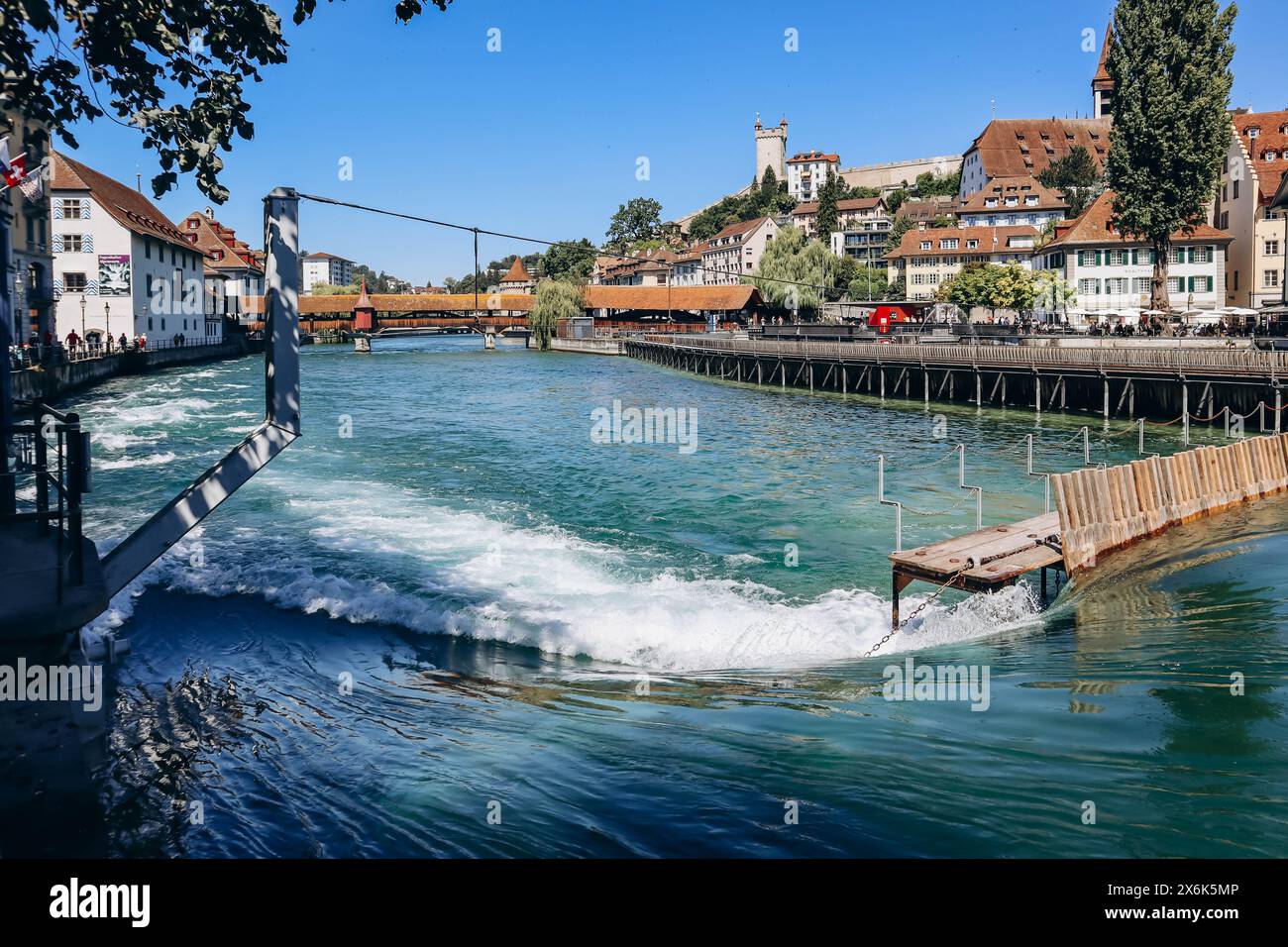 Needle dam in reuss river hi-res stock photography and images - Alamy