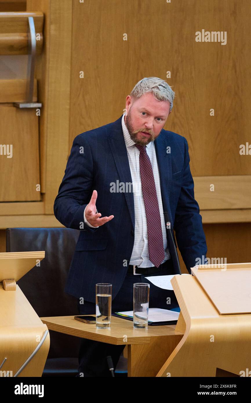 Edinburgh Scotland, UK 15 May 2024. Jamie Greene MSP at the Scottish ...