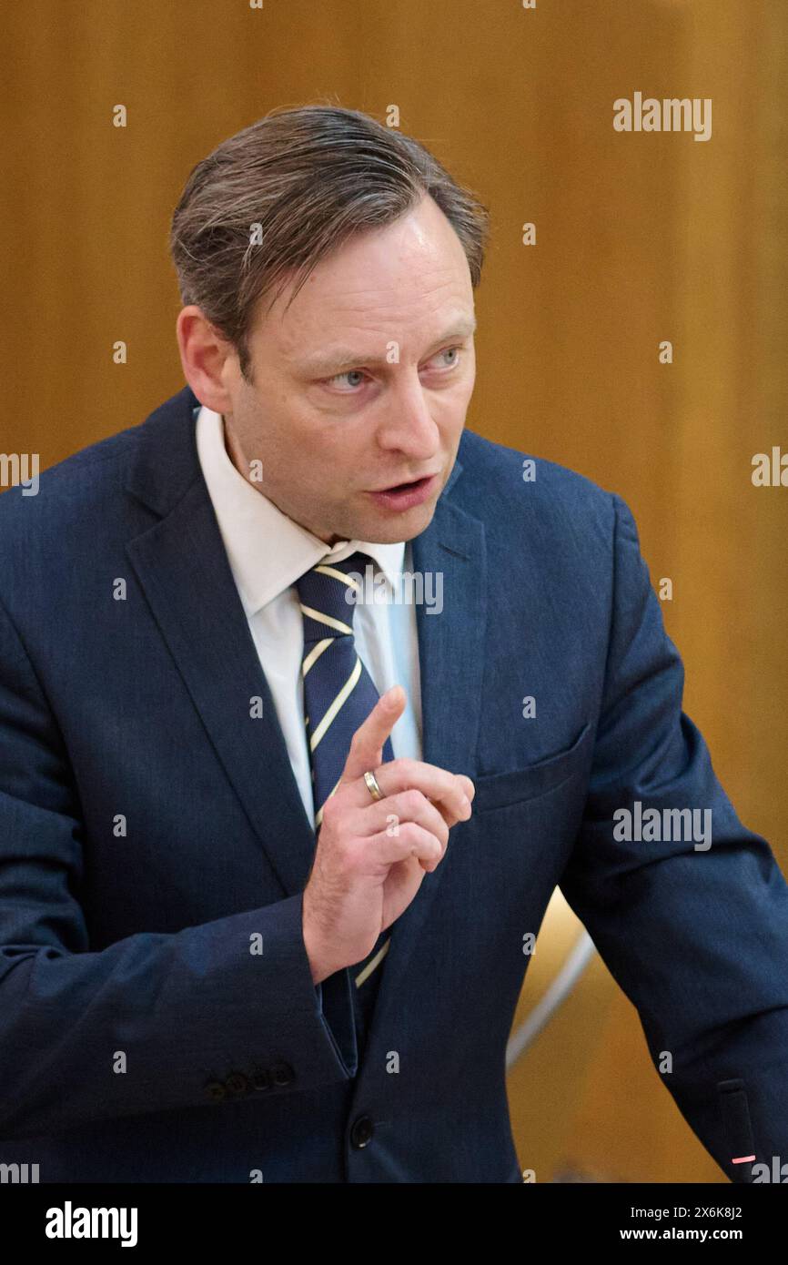 Edinburgh Scotland, UK 15 May 2024. Liam Kerr MSP at the Scottish ...