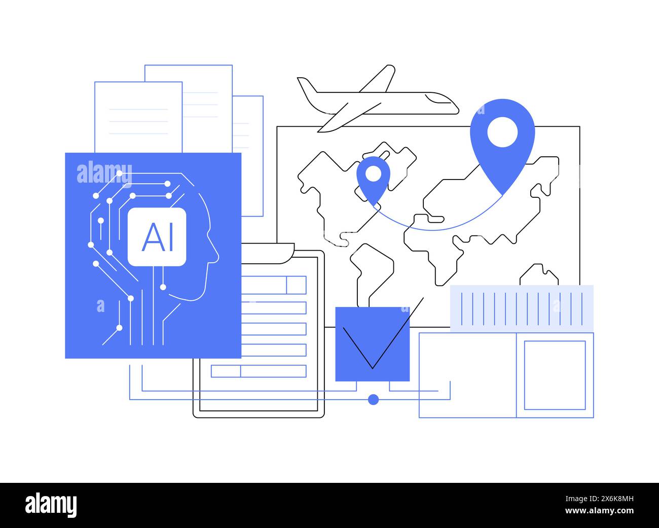 Ai driven transportation Stock Vector Images - Alamy