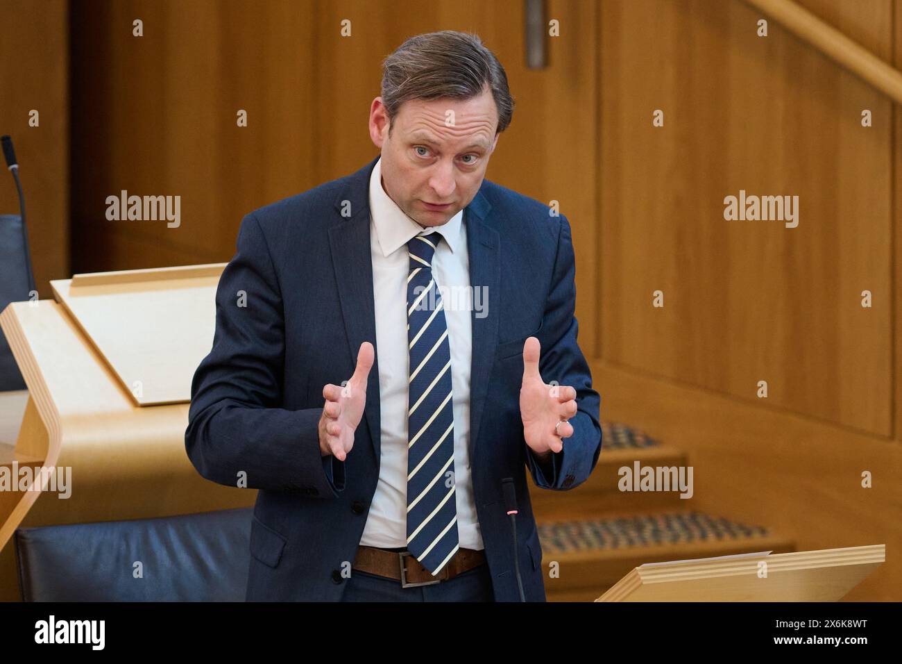 Edinburgh Scotland, UK 15 May 2024. Liam Kerr MSP at the Scottish ...