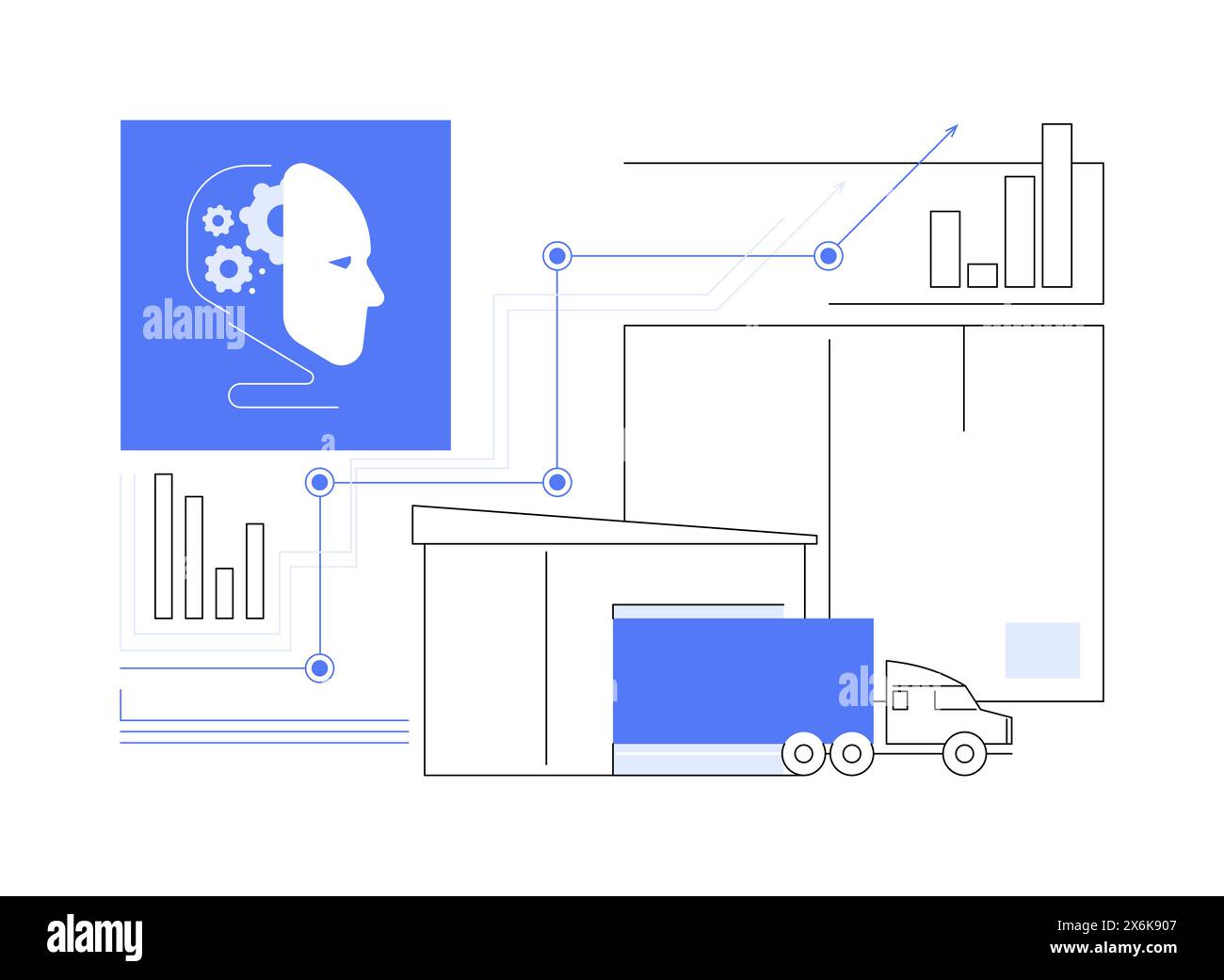 Ai Predictive Demand Analysis Abstract Concept Vector Illustration