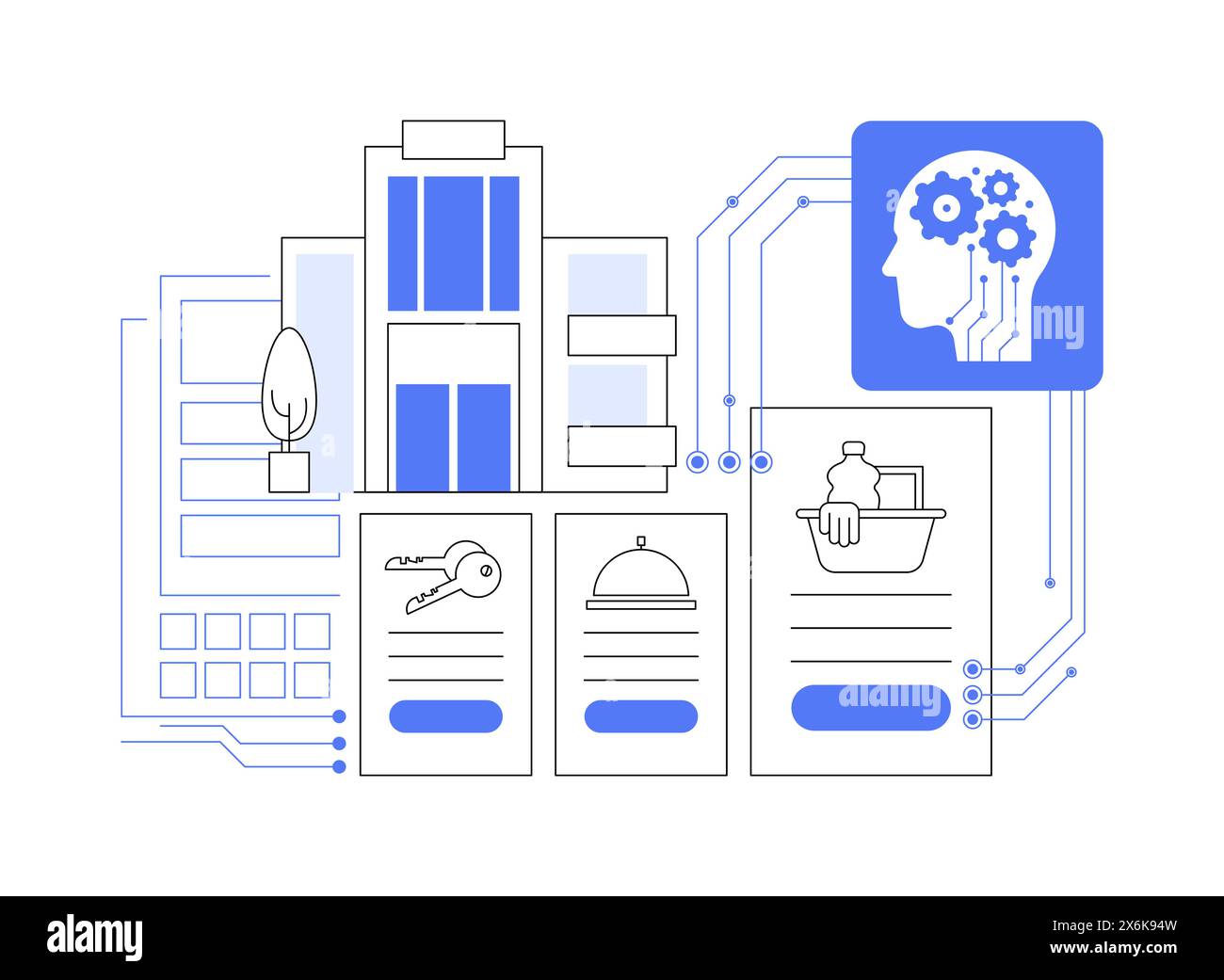 AI-Streamlined Staff Scheduling abstract concept vector illustration Stock Vector Image & Art ...