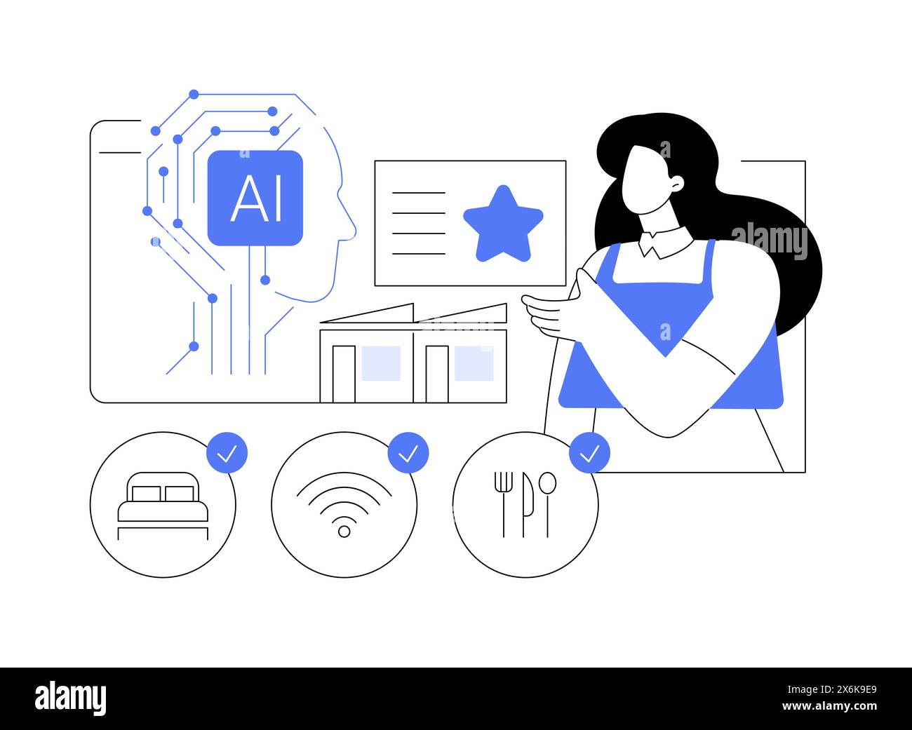 AI-Personalized Marketing abstract concept vector illustration Stock ...