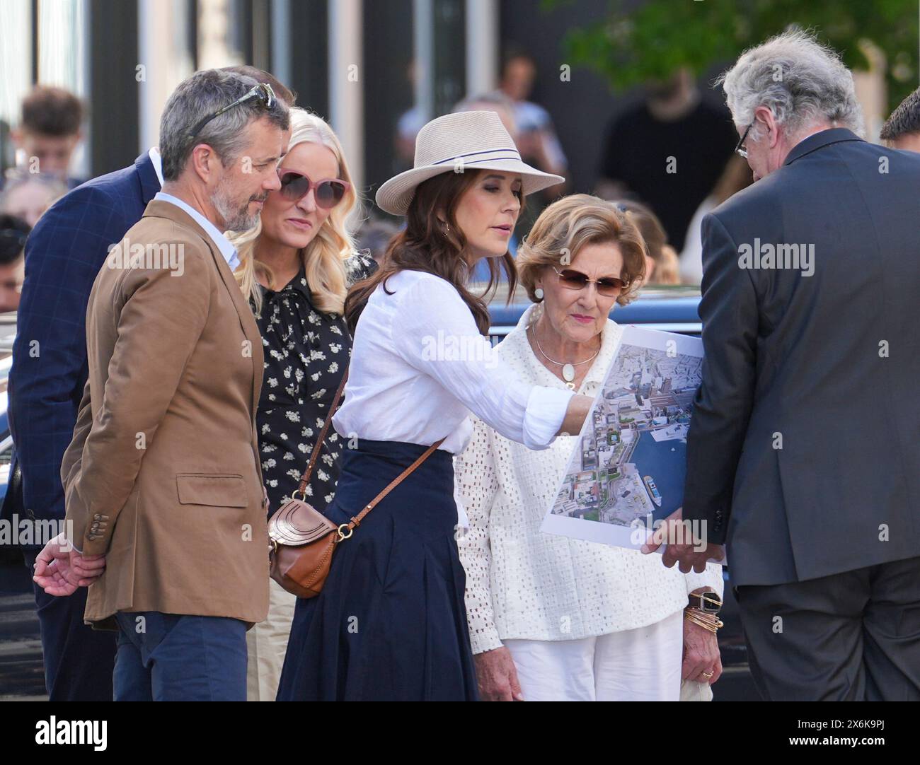Oslo 20240515.King Frederik and Queen Mary of Denmark, Queen Sonja together with Crown Prince ...