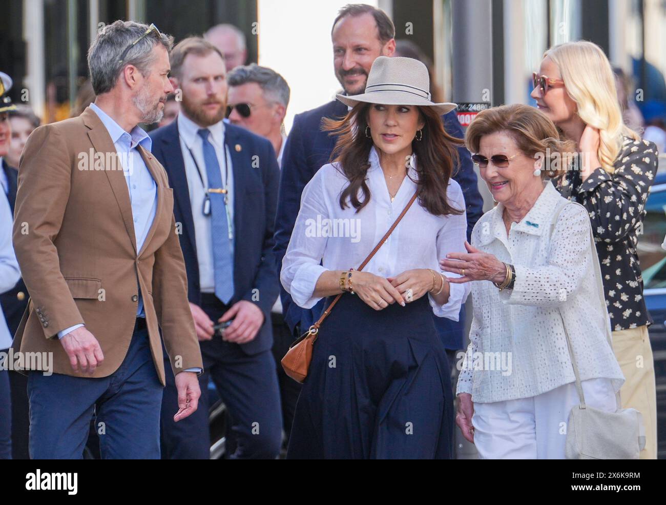 Oslo 20240515.King Frederik and Queen Mary of Denmark, Queen Sonja ...