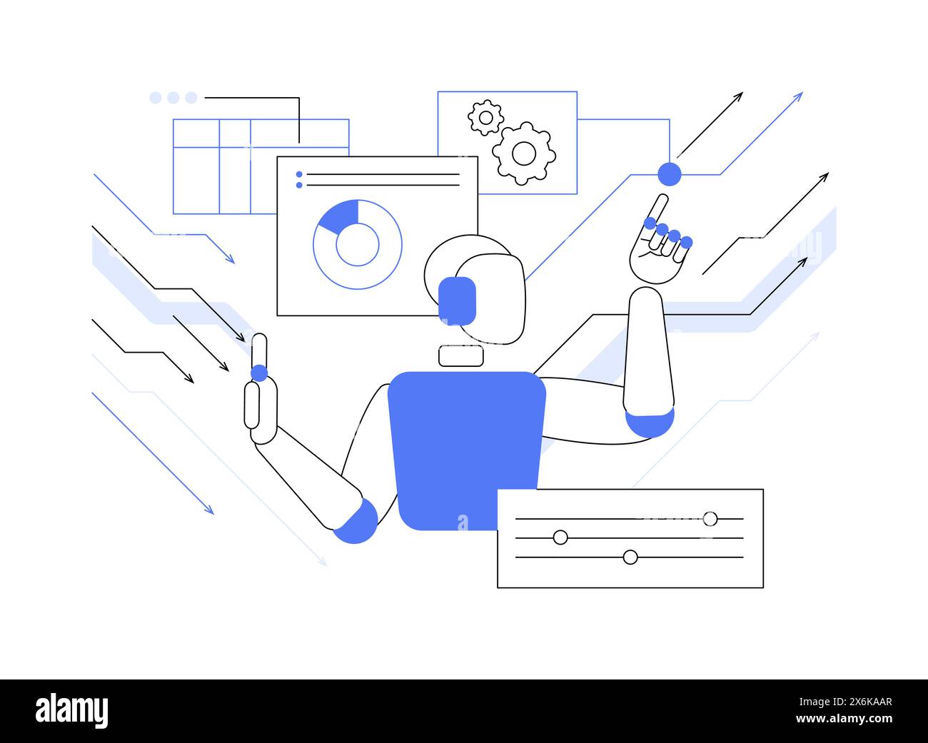 AI-Supported Crisis Management abstract concept vector illustration ...