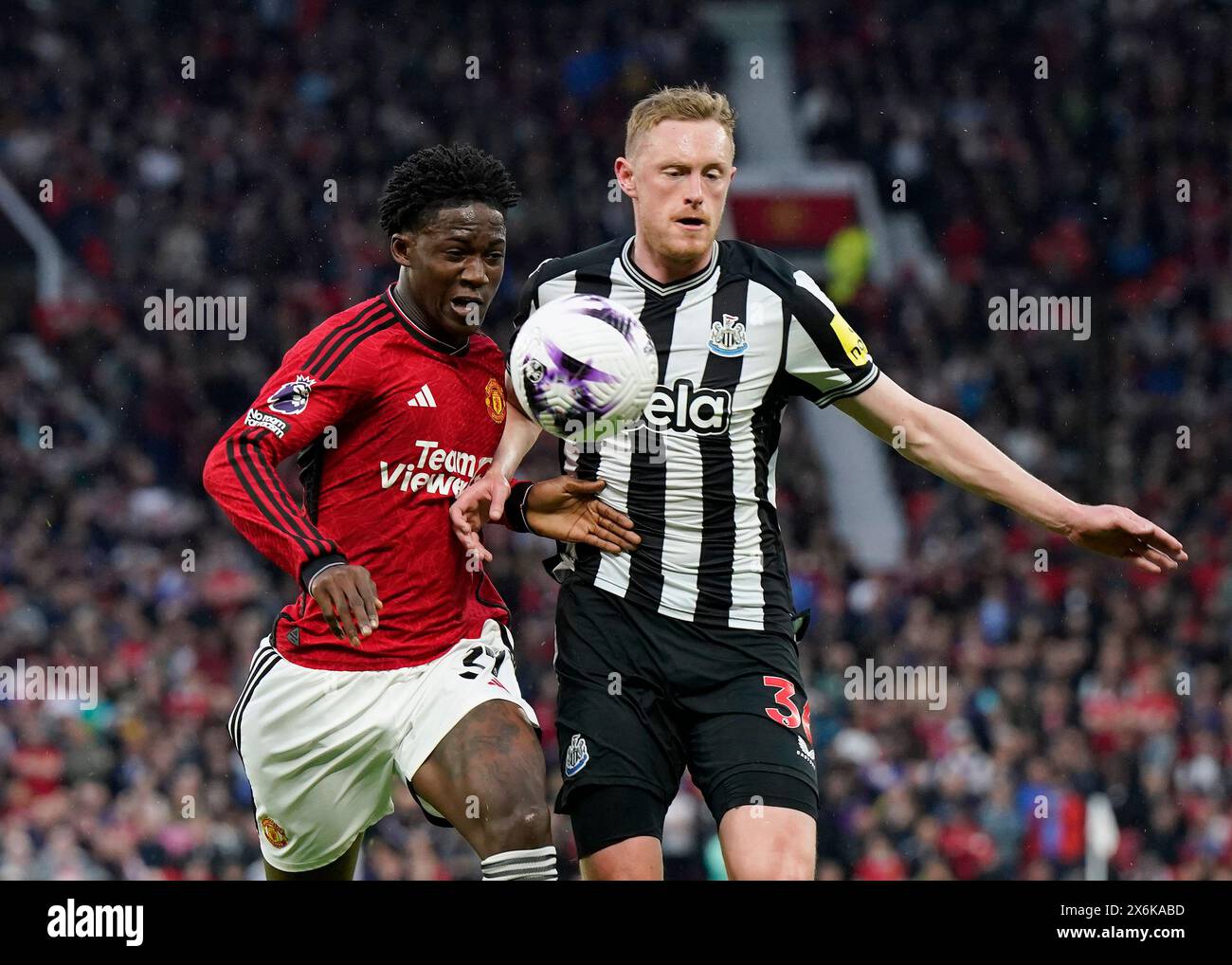 Manchester, UK. 15th May, 2024. Kobbie Mainoo of Manchester United ...