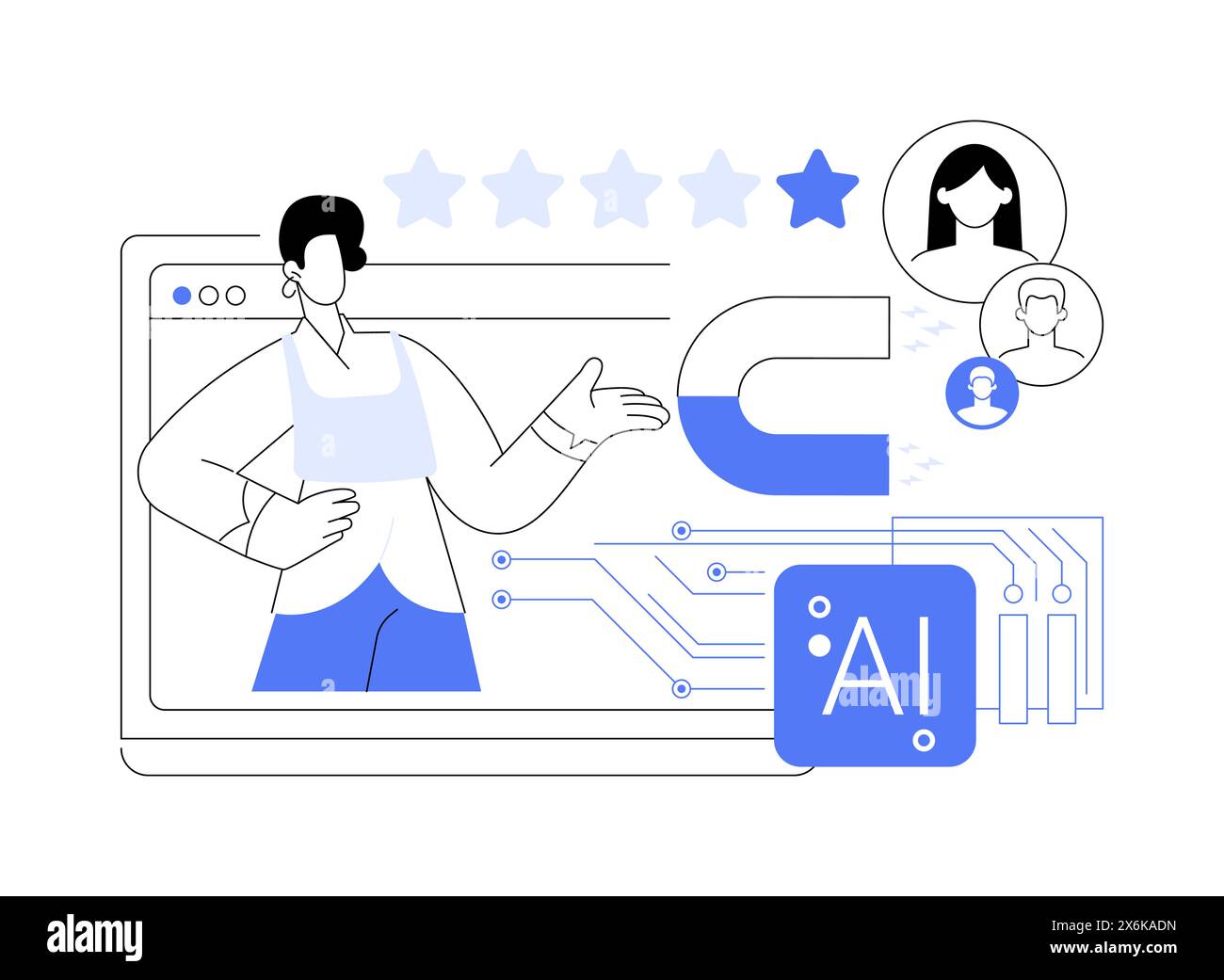 AI-Analyzed Reputation Management abstract concept vector illustration ...