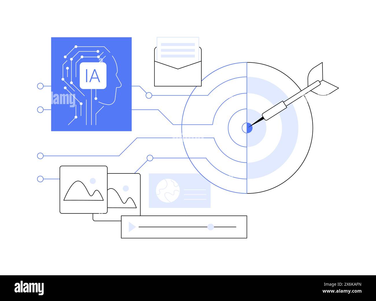 AI-Optimized Communication Channels abstract concept vector illustration Stock Vector Image ...