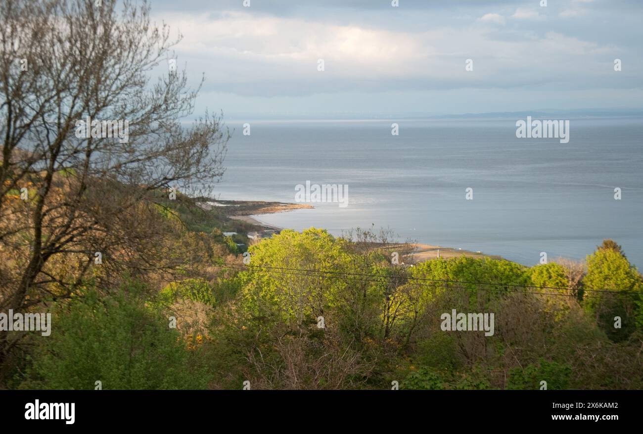 View across the Firth of Clyde from Whiting Bay, Isle of Arran ...