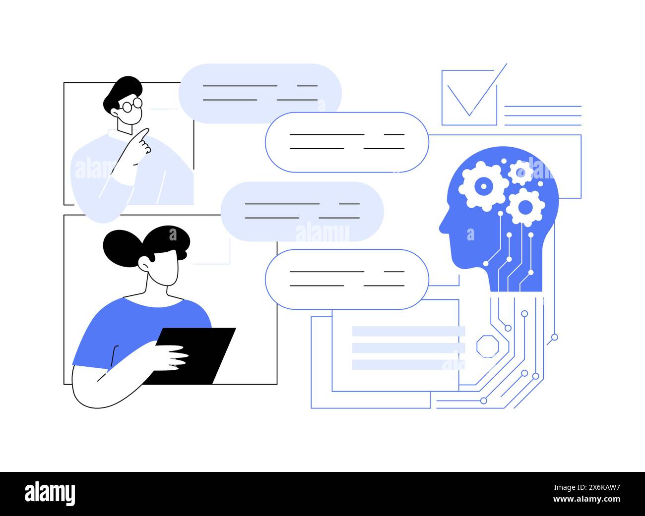 AI-Streamlined Stakeholder Engagement abstract concept vector ... AI-Streamlined Stakeholder Engagement abstract concept vector ...