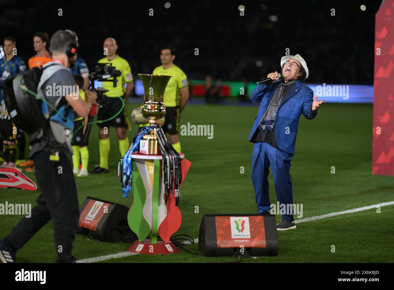 Singer Al Bano before the Italian Cup final soccer match between ...