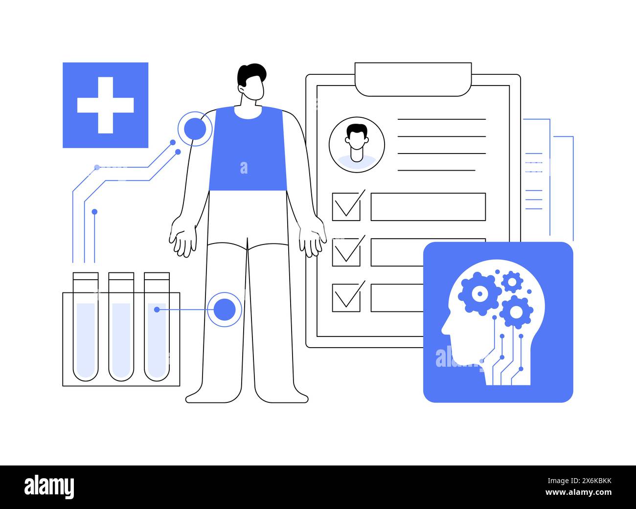 AI-Optimized Injury Prevention abstract concept vector illustration ...