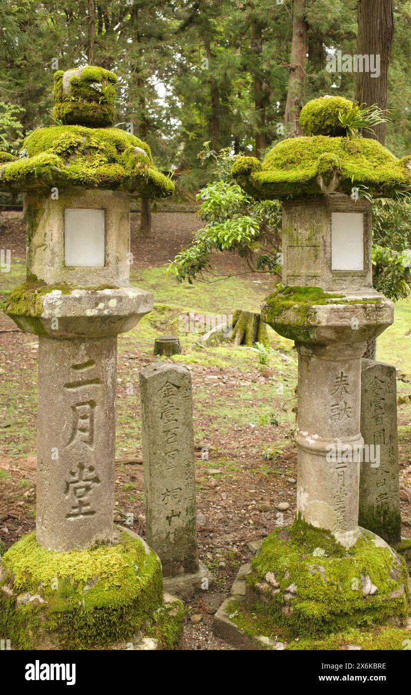 Moss stone lantern japan hi-res stock photography and images - Alamy