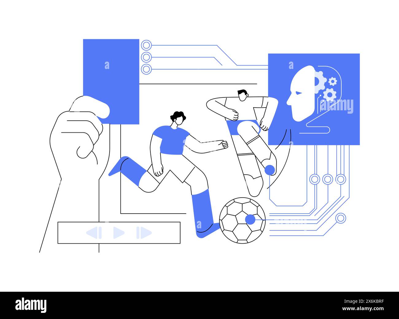 AI-Streamlined Referee Assistance abstract concept vector illustration Stock Vector Image & Art ...