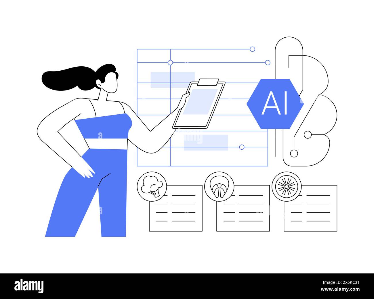 AI-Optimized Athlete Nutrition abstract concept vector illustration ...