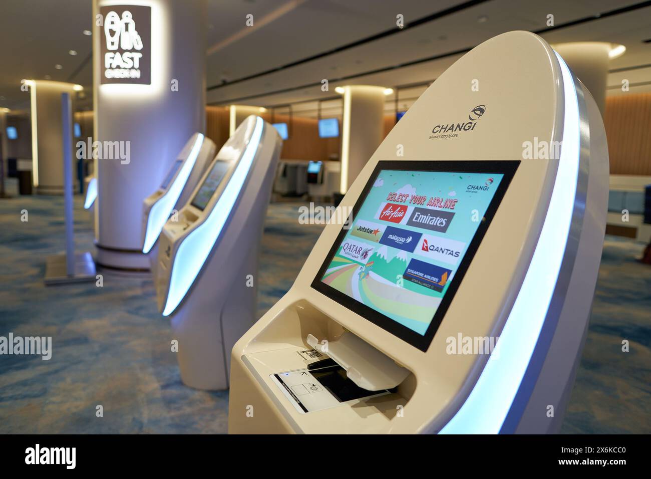 SINGAPORE - NOVEMBER 06, 2023: self-service facilities at the Early ...