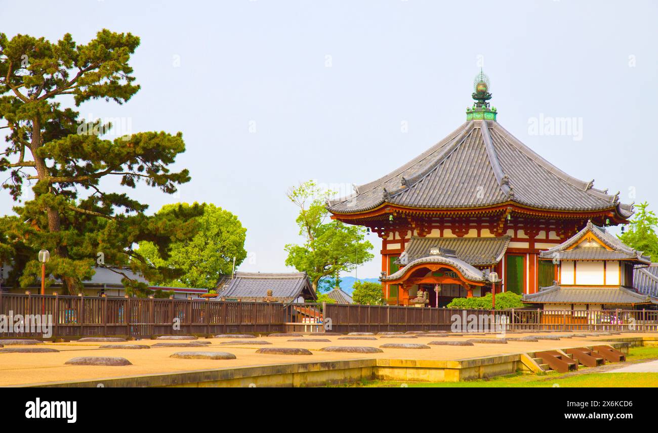 Japan, Nara, Kofukuji Temple, Southern Round Hall, Nanendo Stock Photo ...