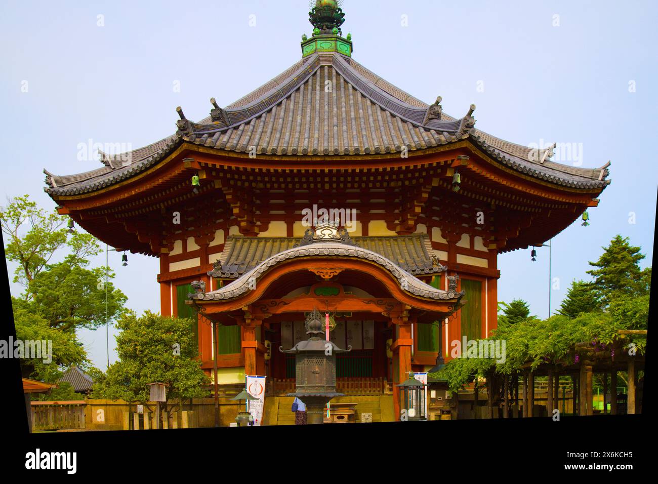Japan, Nara, Kofukuji Temple, Southern Round Hall, Nanendo Stock Photo ...