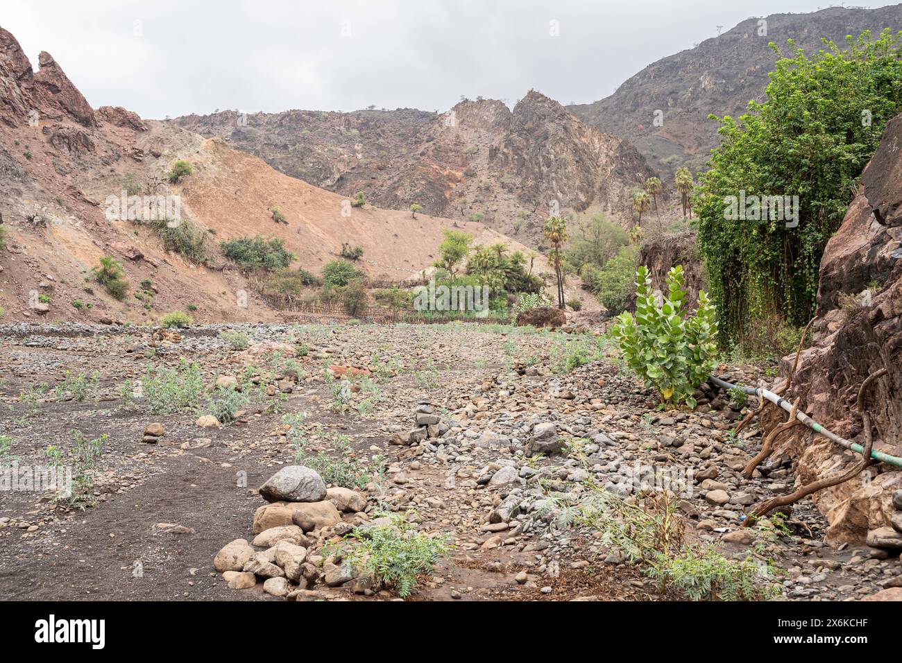 Canyon near the Gulf of Tadjoura part of Great Rift Valley in Djibouti ...