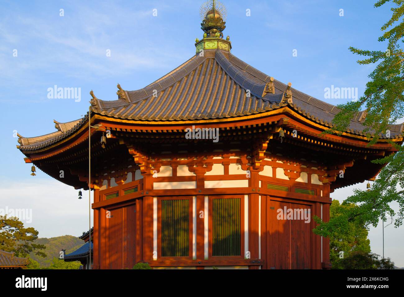 Japan, Nara, Kofukuji Temple, Southern Round Hall, Nanendo Stock Photo ...