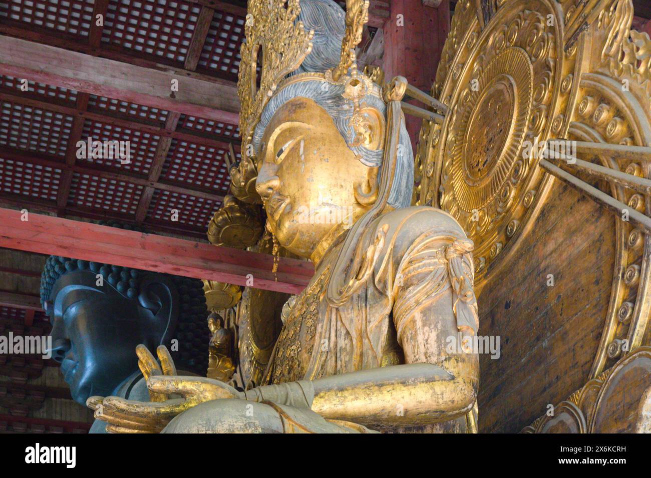 Japan, Nara, Todaiji Temple, Niyorin Kannon bodhisattva, statue Stock ...