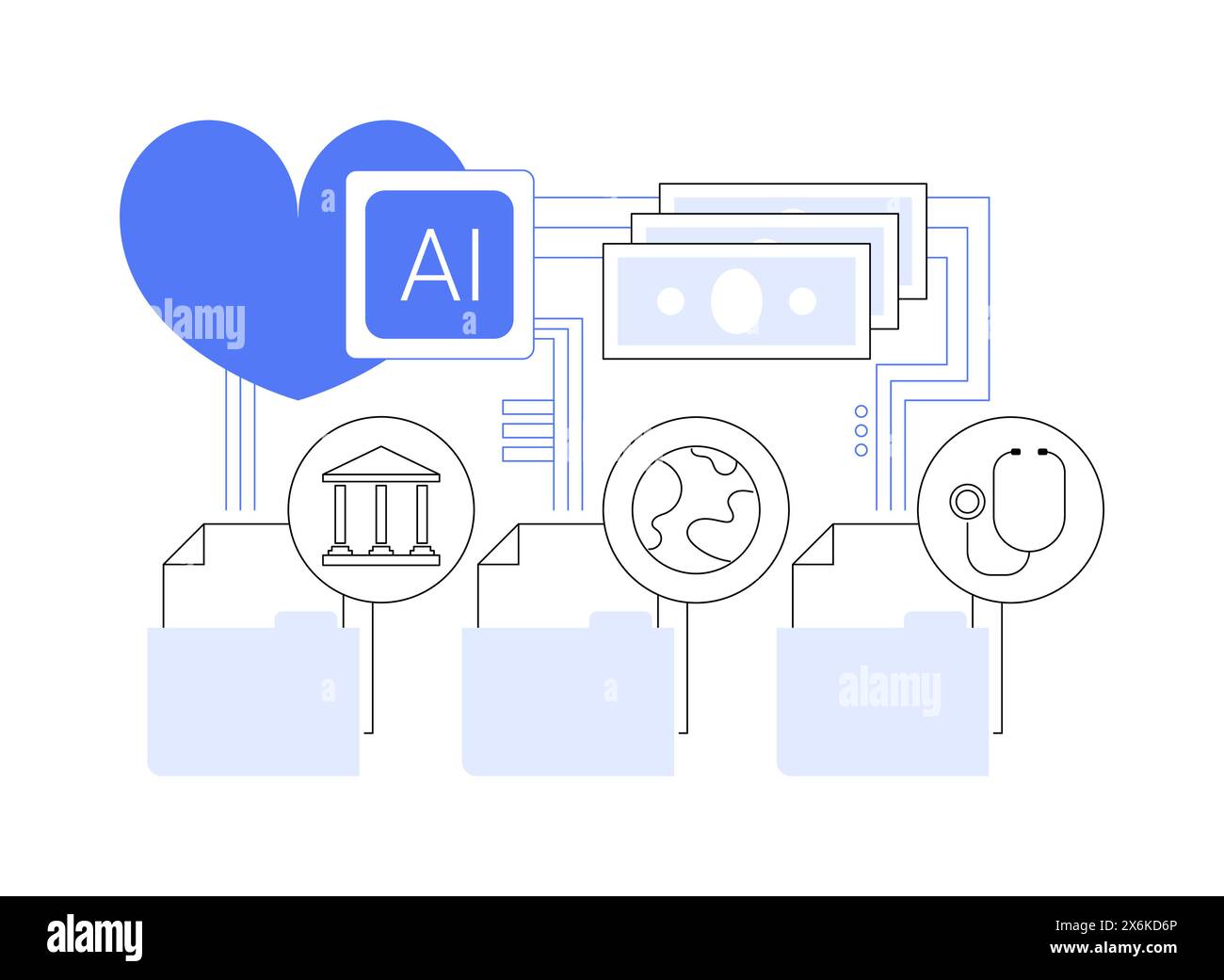 AI-Streamlined Resource Allocation abstract concept vector illustration ... AI-Streamlined Resource Allocation abstract concept vector illustration ...