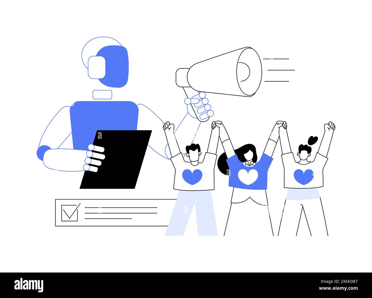 AI-Analyzed Advocacy Campaigns abstract concept vector illustration ...