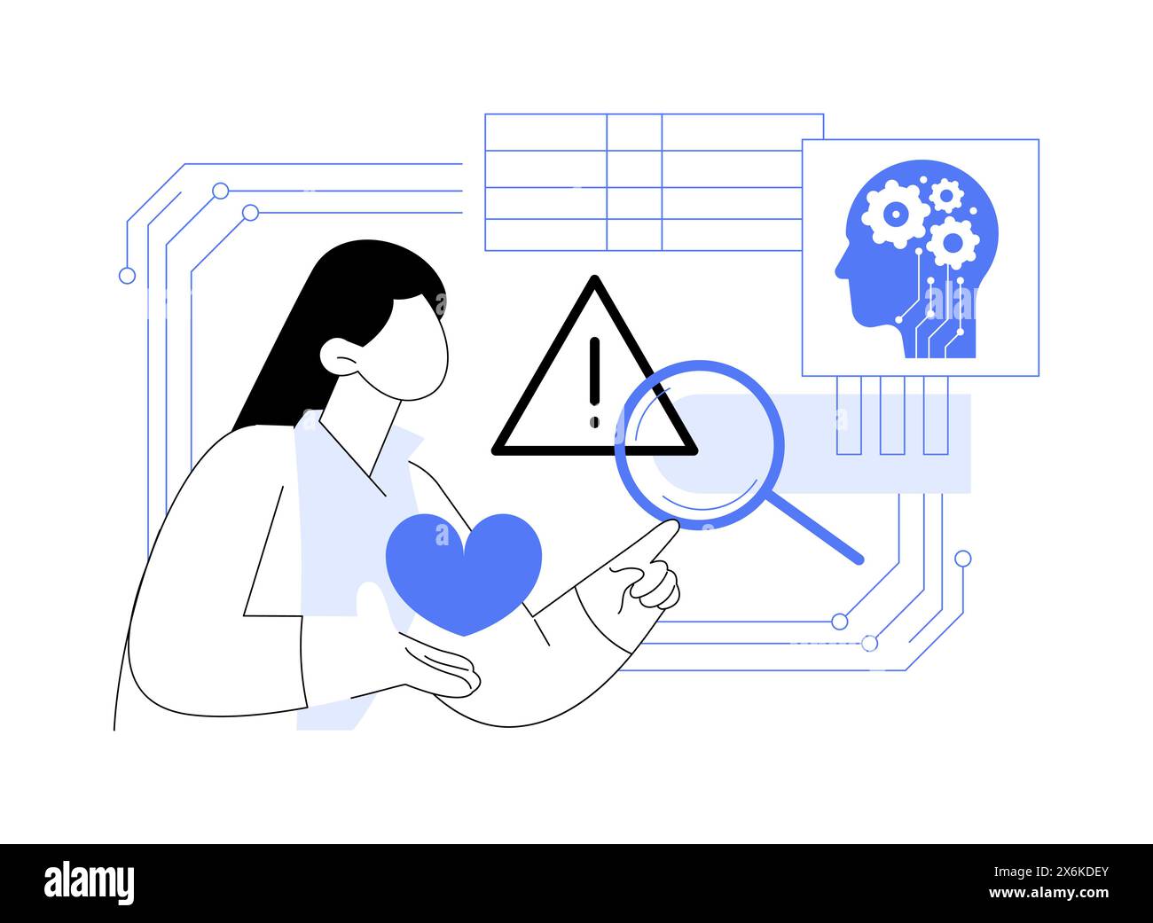 AI-Supported Cause Identification abstract concept vector illustration ... AI-Supported Cause Identification abstract concept vector illustration ...