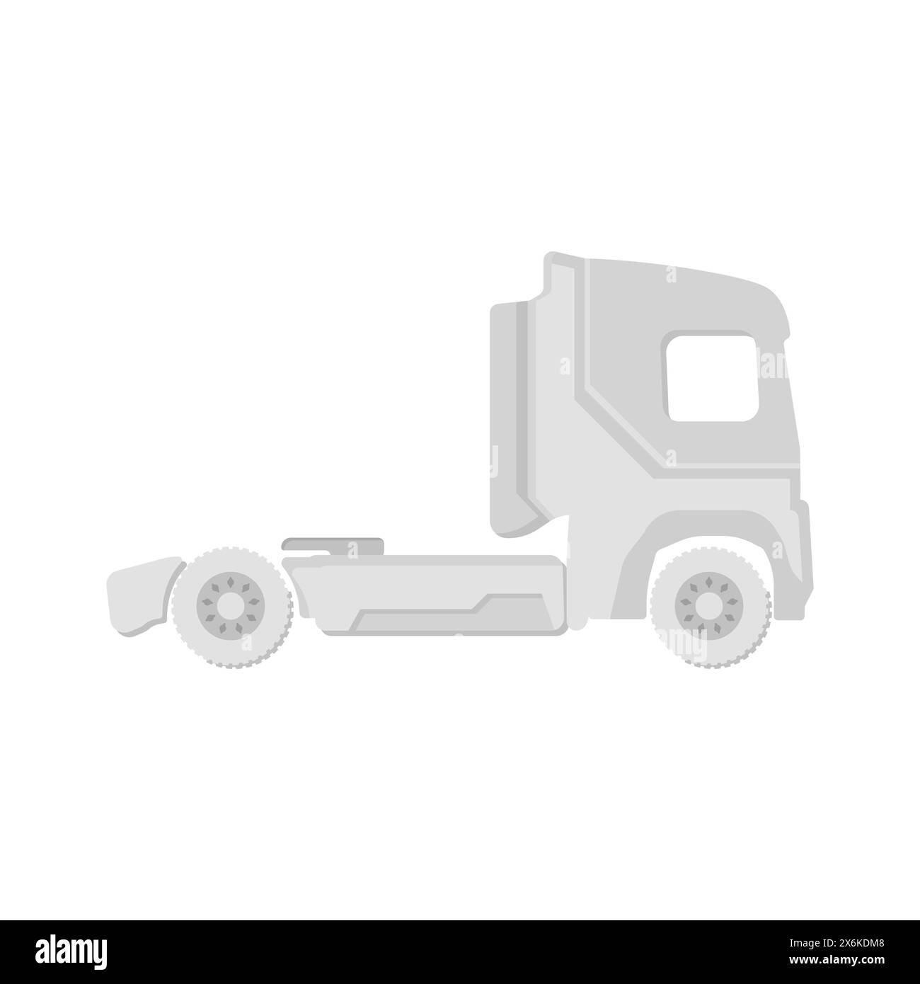 Stylish realistic truck without trailer vector. A wagon with studded ...
