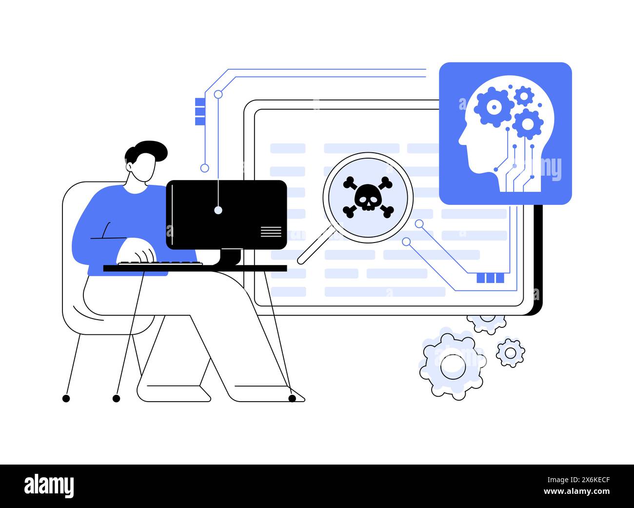 Ai Backed Vulnerability Assessment Abstract Concept Vector Illustration Stock Vector Image And Art