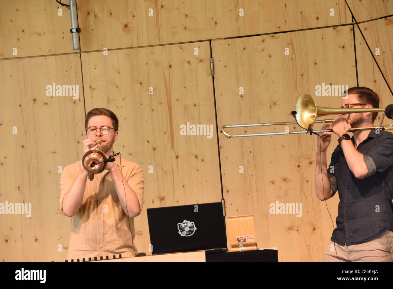 Brass Twin Musiker Kirchheim 15.05.2024 Bayerische Landesgartenschau ...