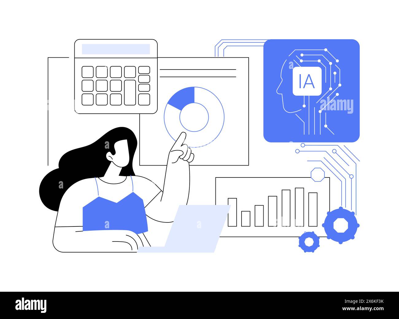 AI-Driven Budget Management abstract concept vector illustration Stock ...
