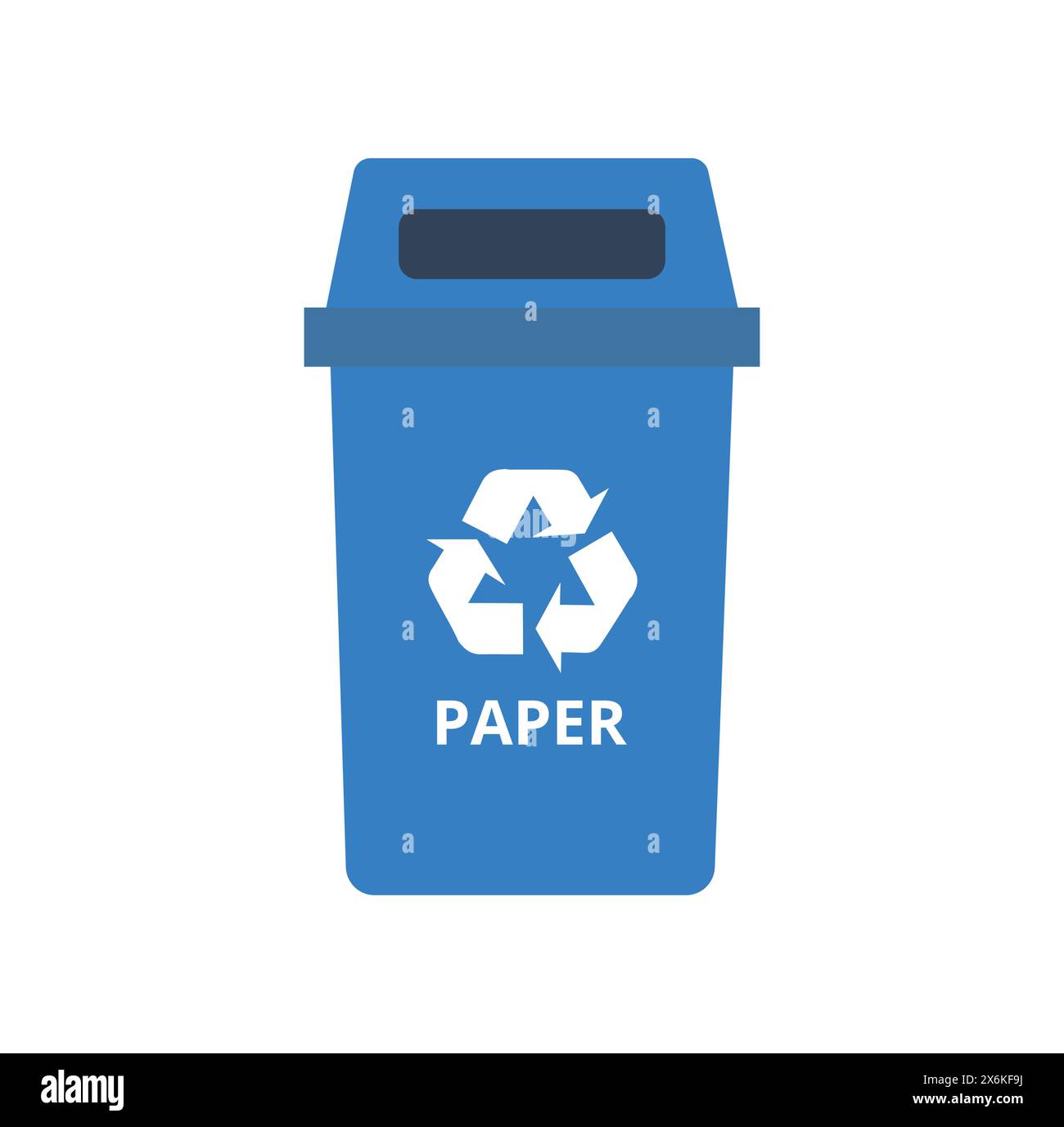 Isolated paper recycling container symbol Stock Vector Image & Art - Alamy