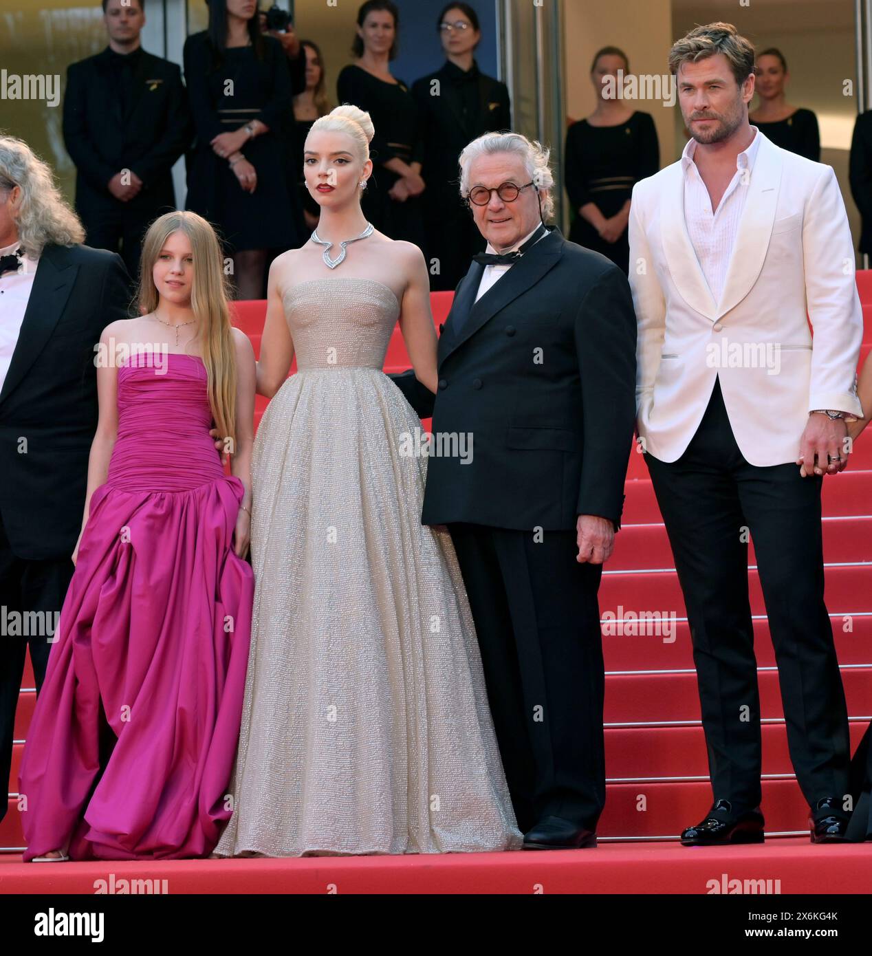CANNES, FRANCE. May 15, 2024: Michael De Luca, Pamela Abdy, Doug ...