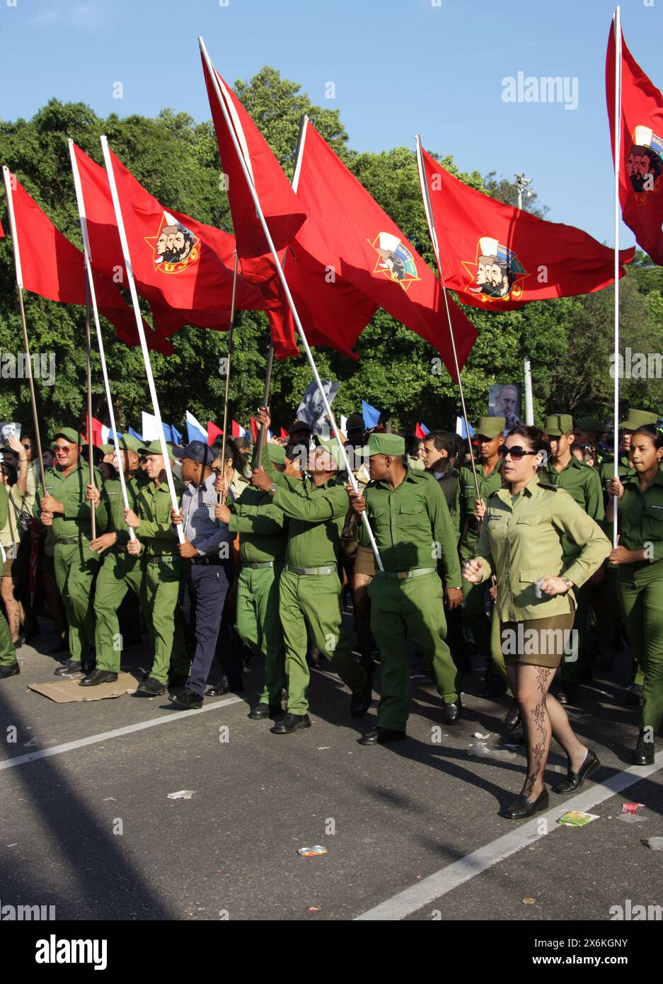 Municipal Workers Marching in the May Day Parade on 1st May 2016 ...