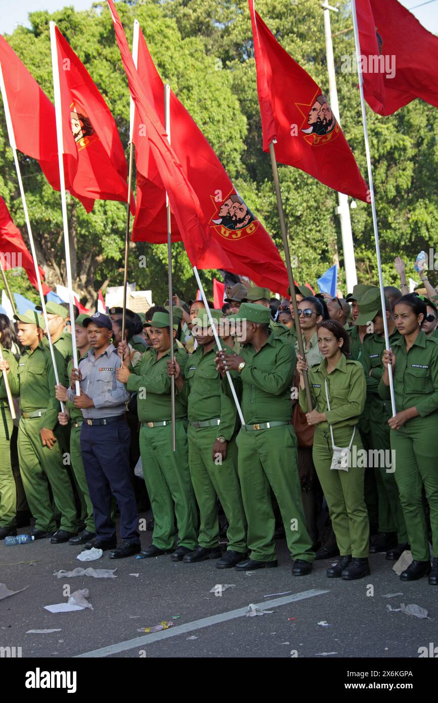 Municipal Workers Marching in the May Day Parade on 1st May 2016 ...
