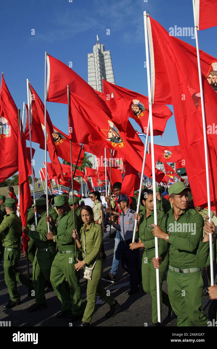 Municipal Workers Marching in the May Day Parade on 1st May 2016 ...