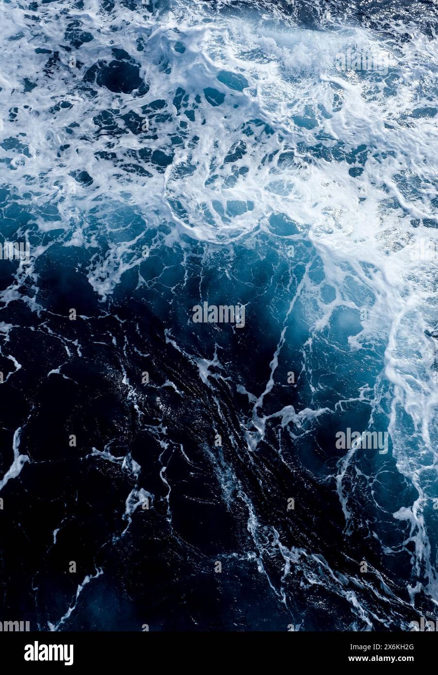 Sea spray rough sea blue aerial hi-res stock photography and images - Alamy