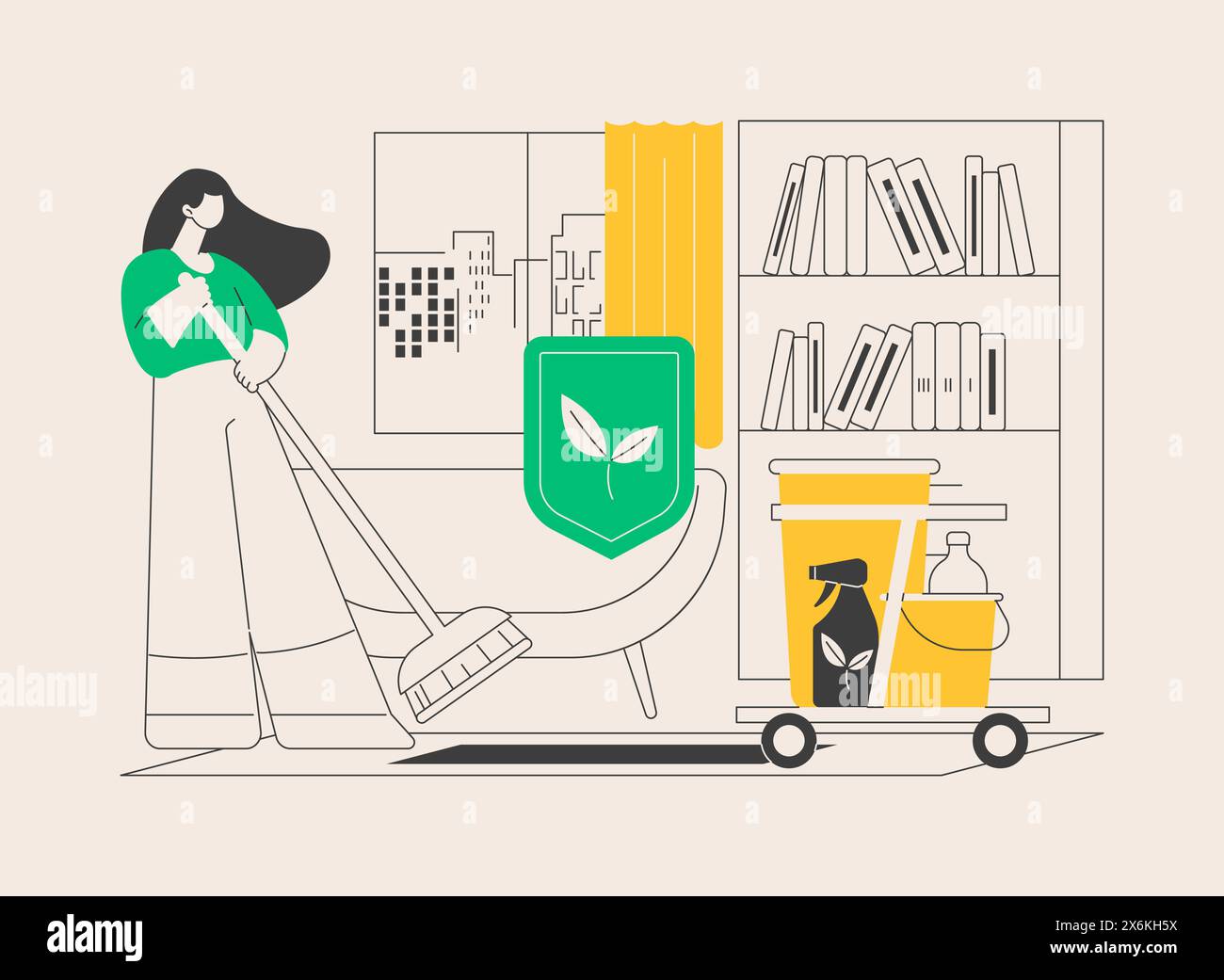 Green cleaning abstract concept vector illustration Stock Vector Image ...