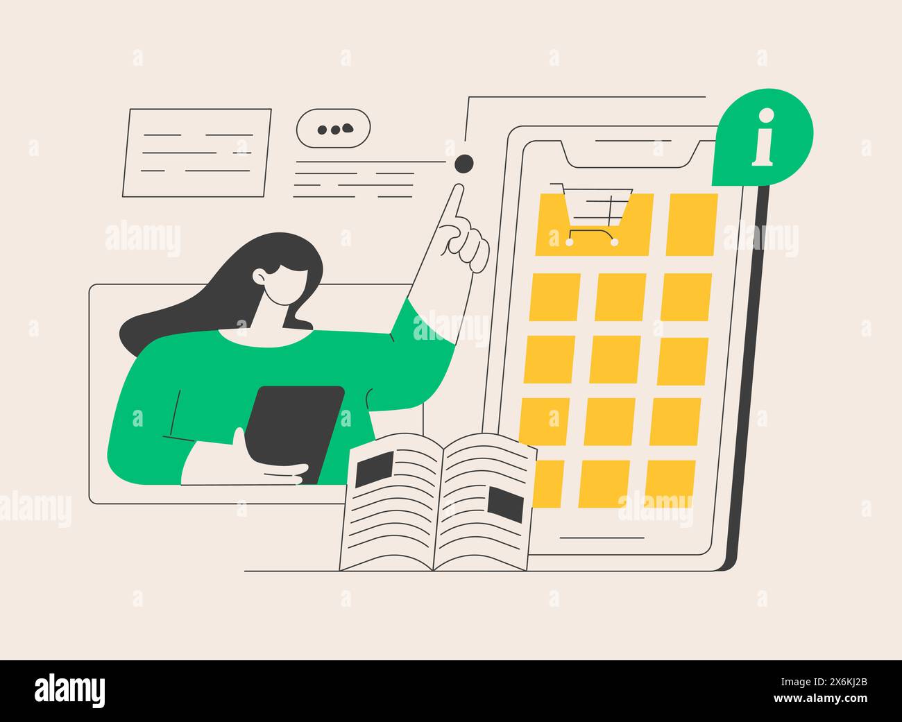 Digital guide abstract concept vector illustration Stock Vector Image ...