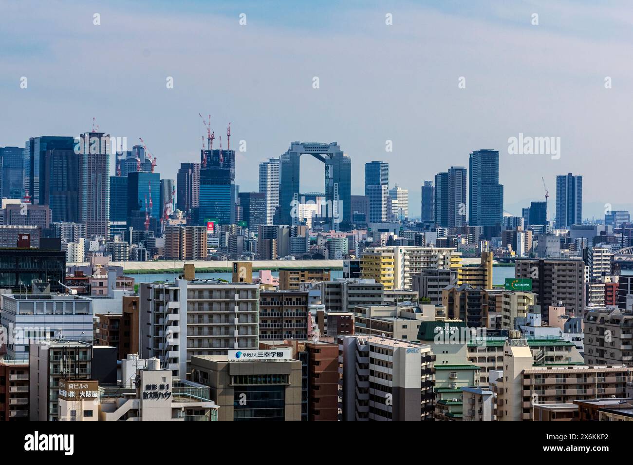 Osaka large port city and economic center on the Japanese island of ...