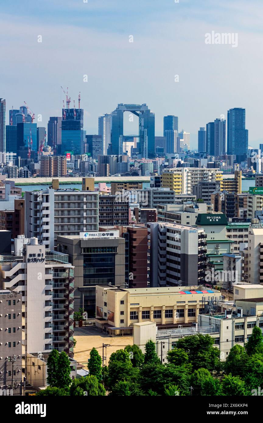 Osaka large port city and economic center on the Japanese island of ...