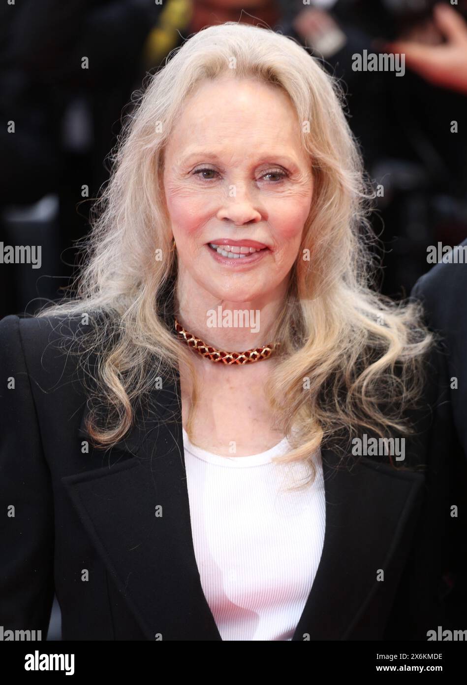 Cannes, France, 15th May, 2024. Faye Dunaway arriving on the red carpet ...