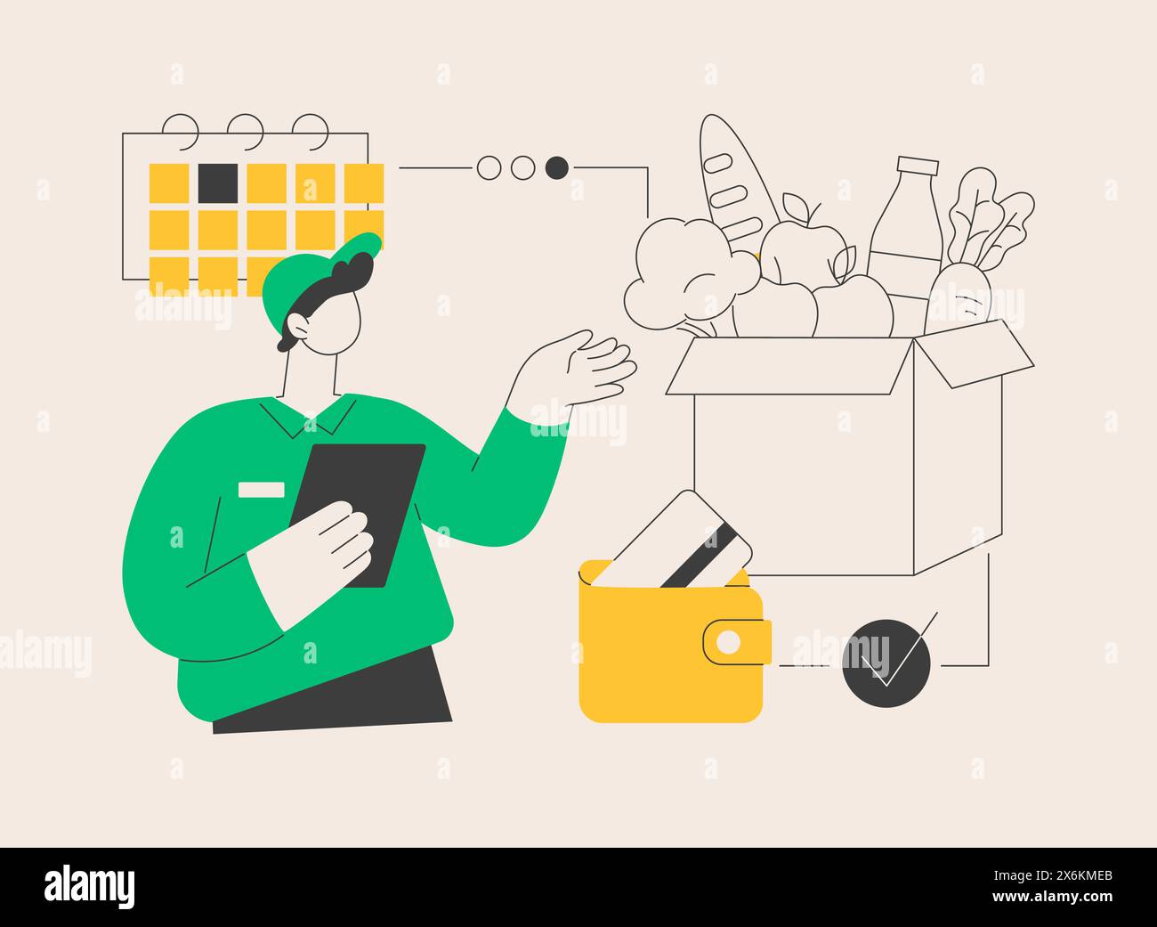 Box subscription service abstract concept vector illustration Stock ...