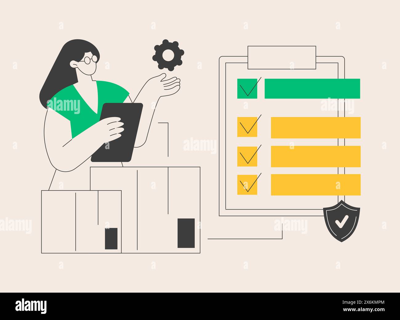 Product quality control abstract concept vector illustration Stock ...