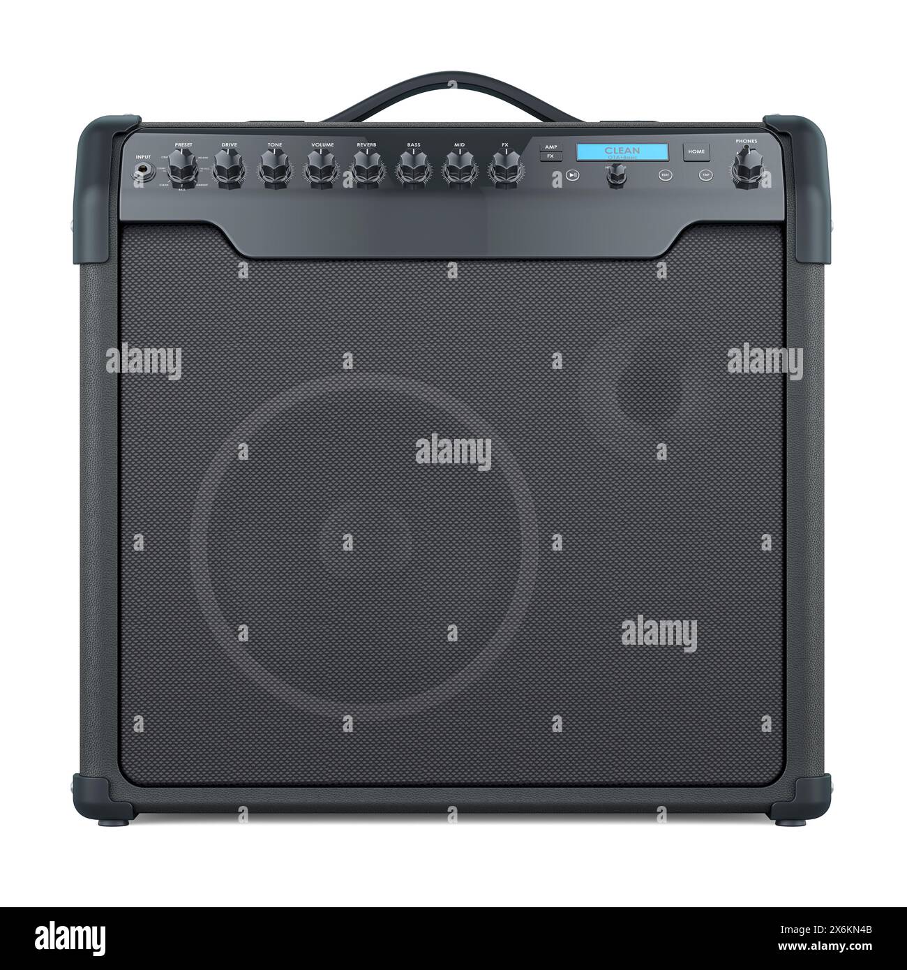 Instrument amplifier, 3D rendering isolated on white background Stock ...