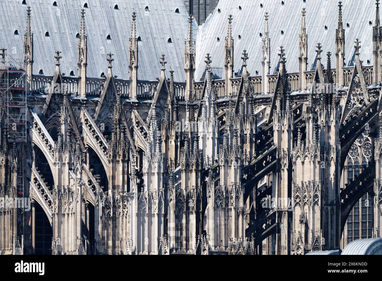 a breathtaking number of filigree turrets and decorations on the gothic ...